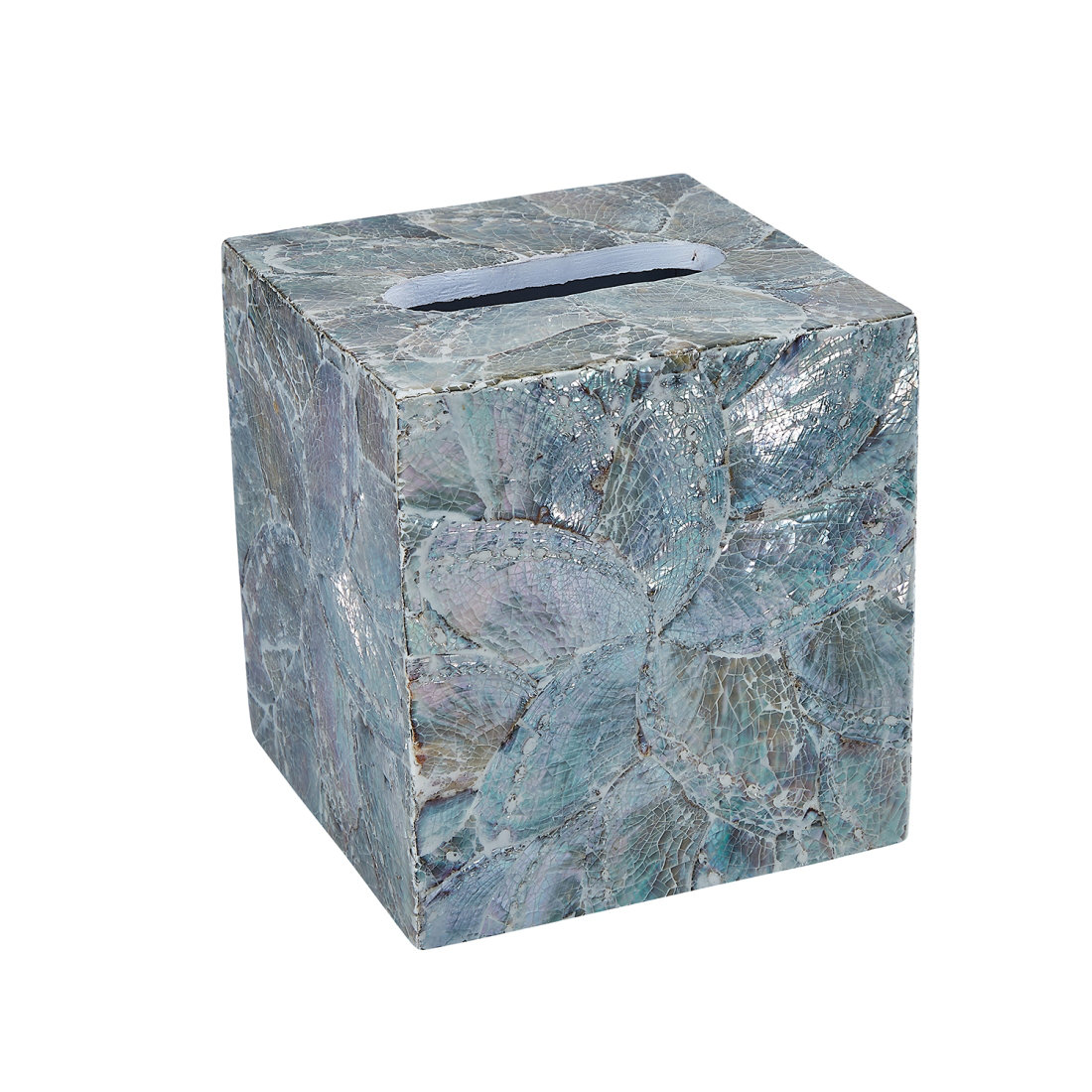 Orren Ellis Abalone Shell Tissue Box 5.5x5x5" | Wayfair