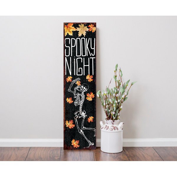 The Holiday Aisle® Spooky Night Halloween Door Mural | Wayfair