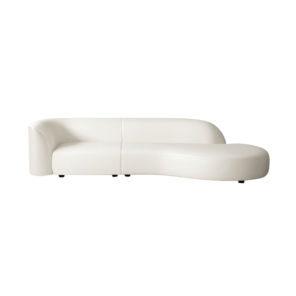 Danbenla design Light Luxury Modern Cream Style White Sofa - Wayfair Canada
