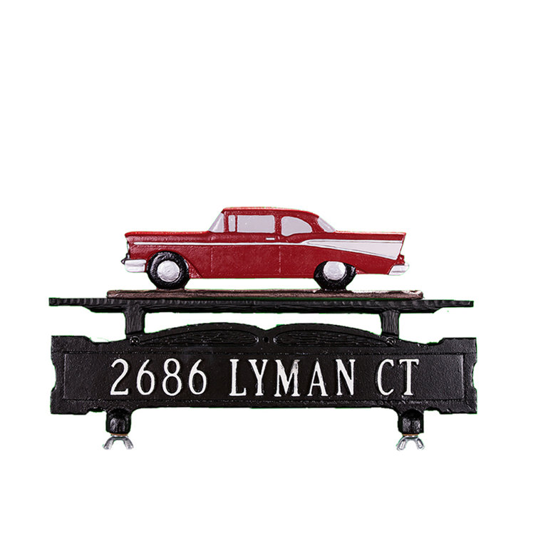 Montague Metal Products Metal Illuminated Mailbox Sign | Wayfair