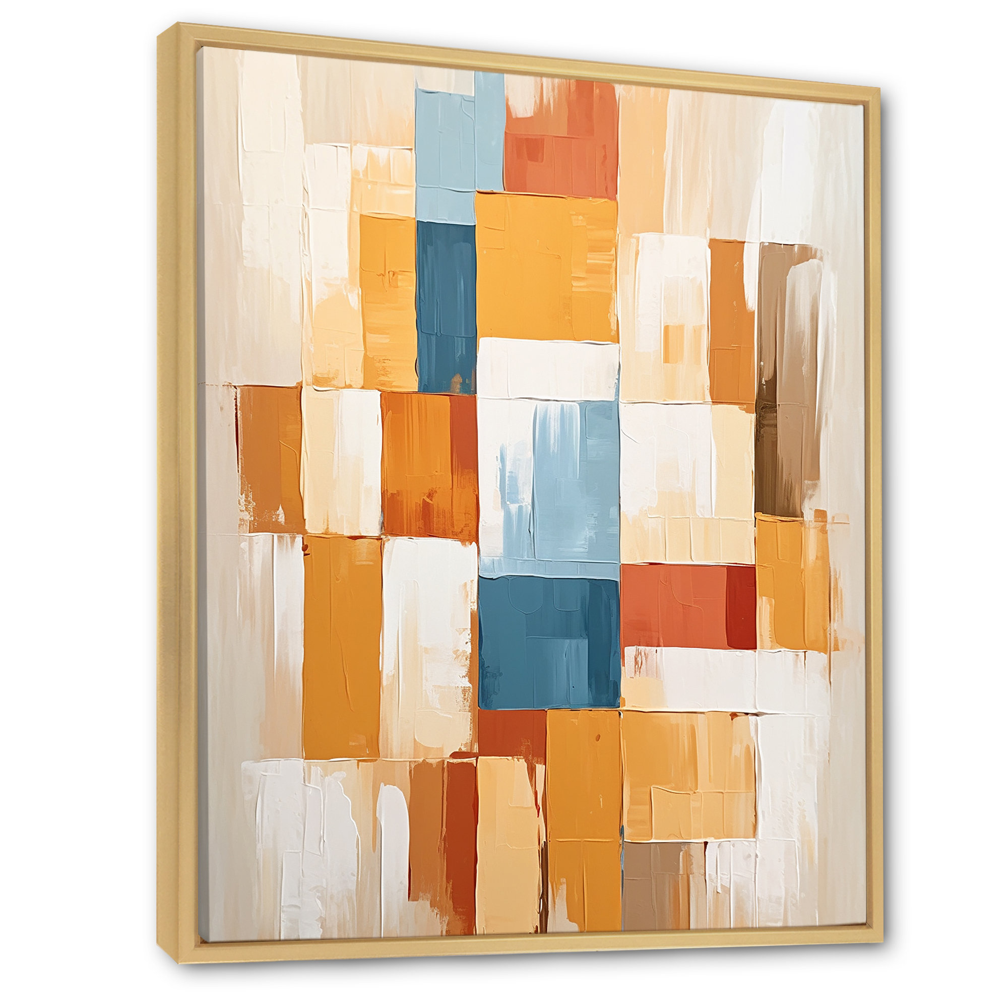 Wrought Studio Colorful Retrovisions In Blue And Orange - Modern ...