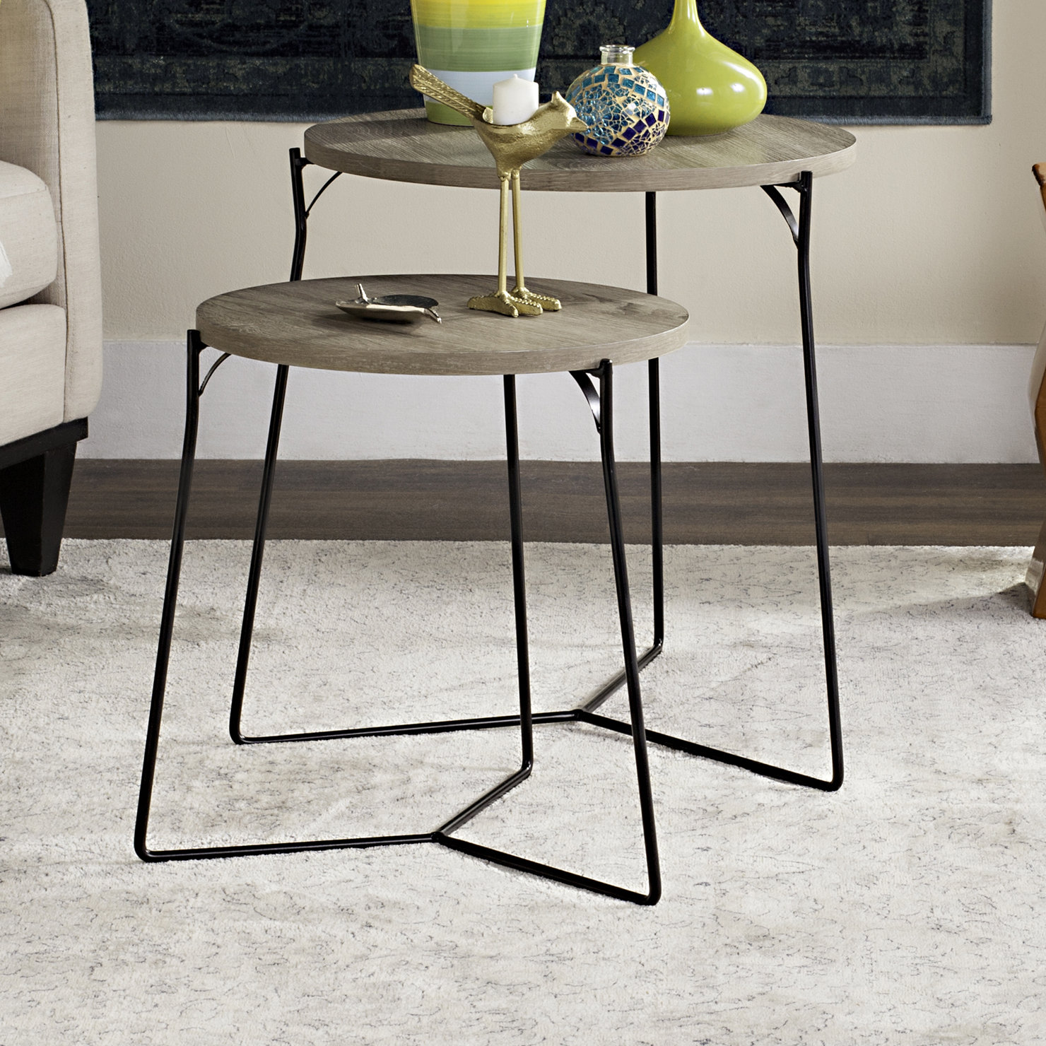 17 Stories 2 Piece Nesting Tables & Reviews | Wayfair
