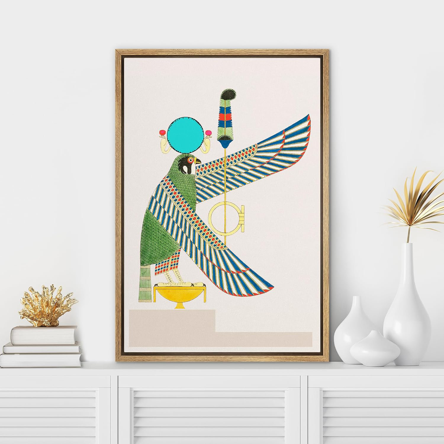 IDEA4WALL Bright Preppy Animals IDEA4WALL Framed Canvas Print Wall Art ...