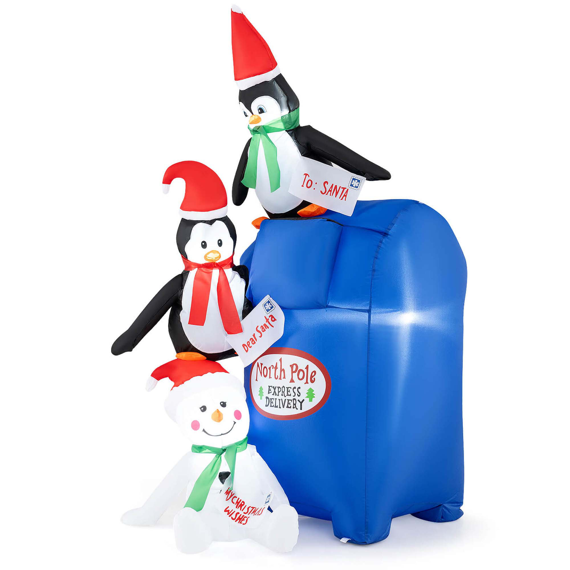 The Holiday Aisle® 6 Ft Christmas Blow Up Pre-Lit Letters To Santa ...