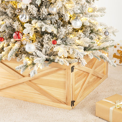 Glitzhome Solid Wood Tree Collar & Reviews | Wayfair