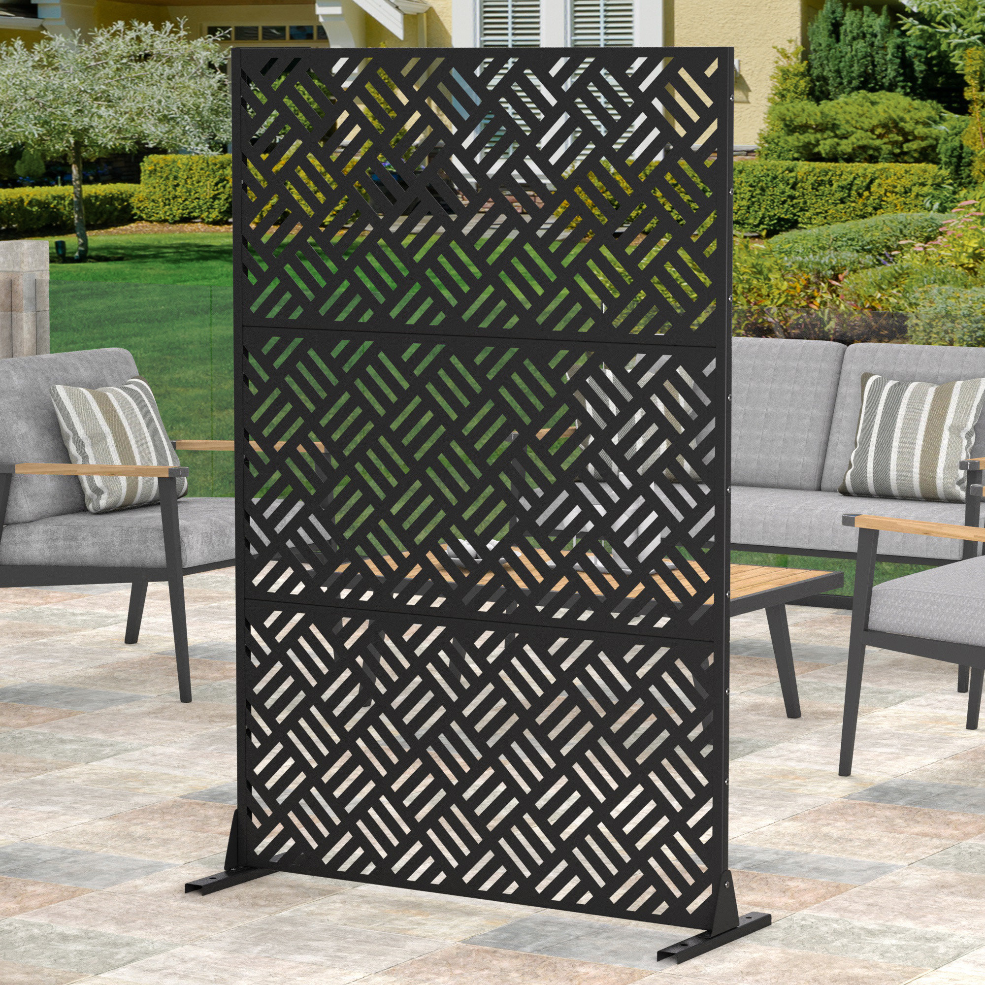 Dovelina Outdoor Privacy Metal Screen & Reviews | Wayfair