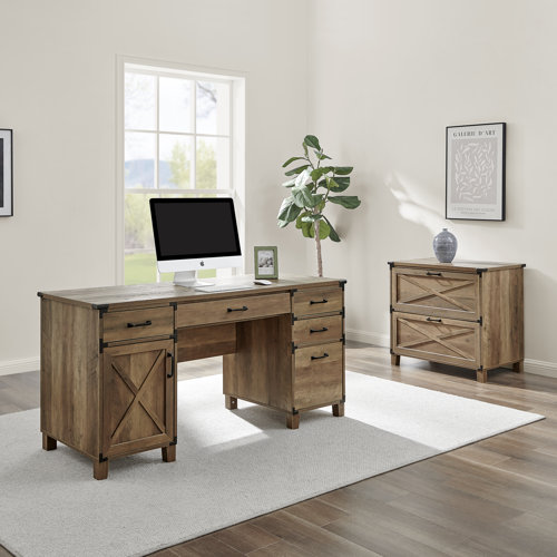 Modern Farmhouse Desks You'll Love | Wayfair