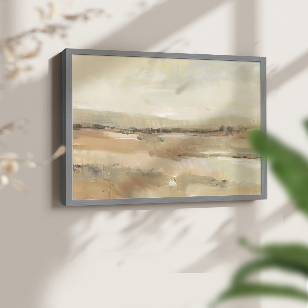 Union Rustic Earth Tone Landscape I -Framed Print - Restickable | Wayfair
