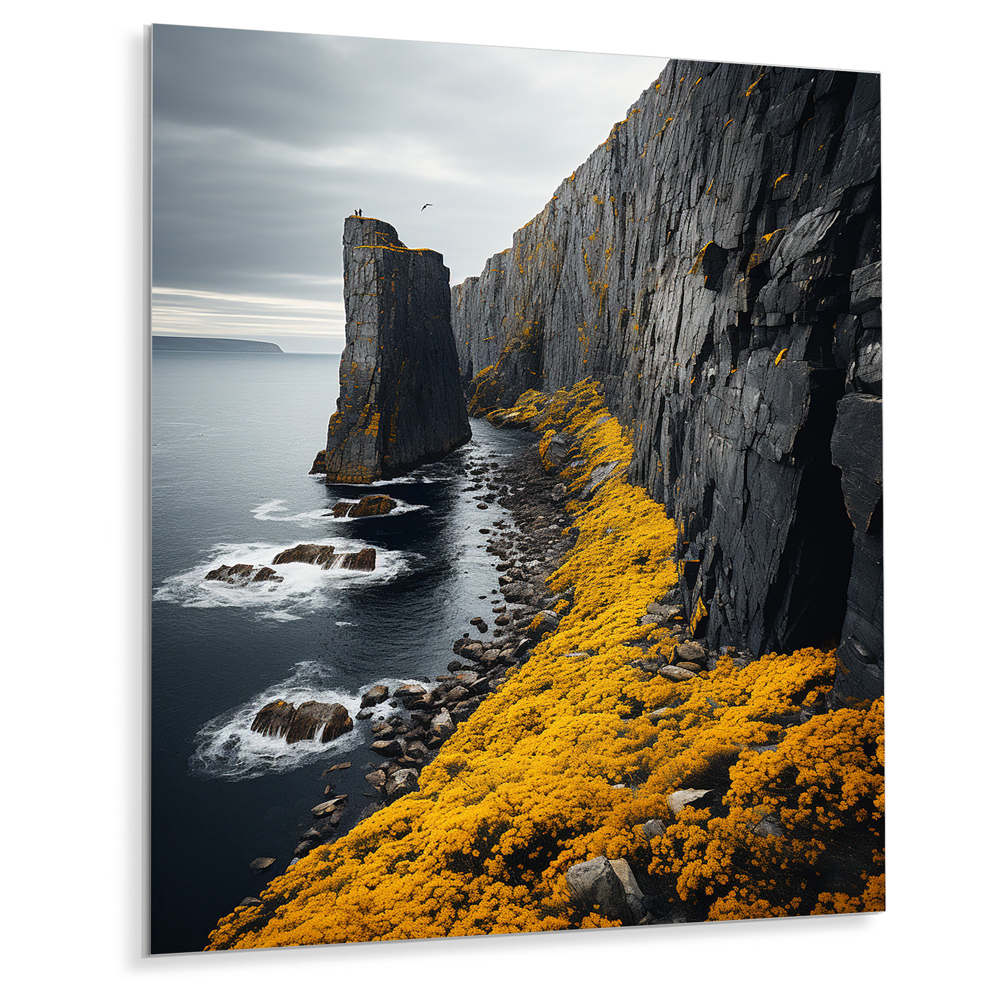 Highland Dunes Coastal Cliffside II - Nautical & Beach Metal Wall Decor ...