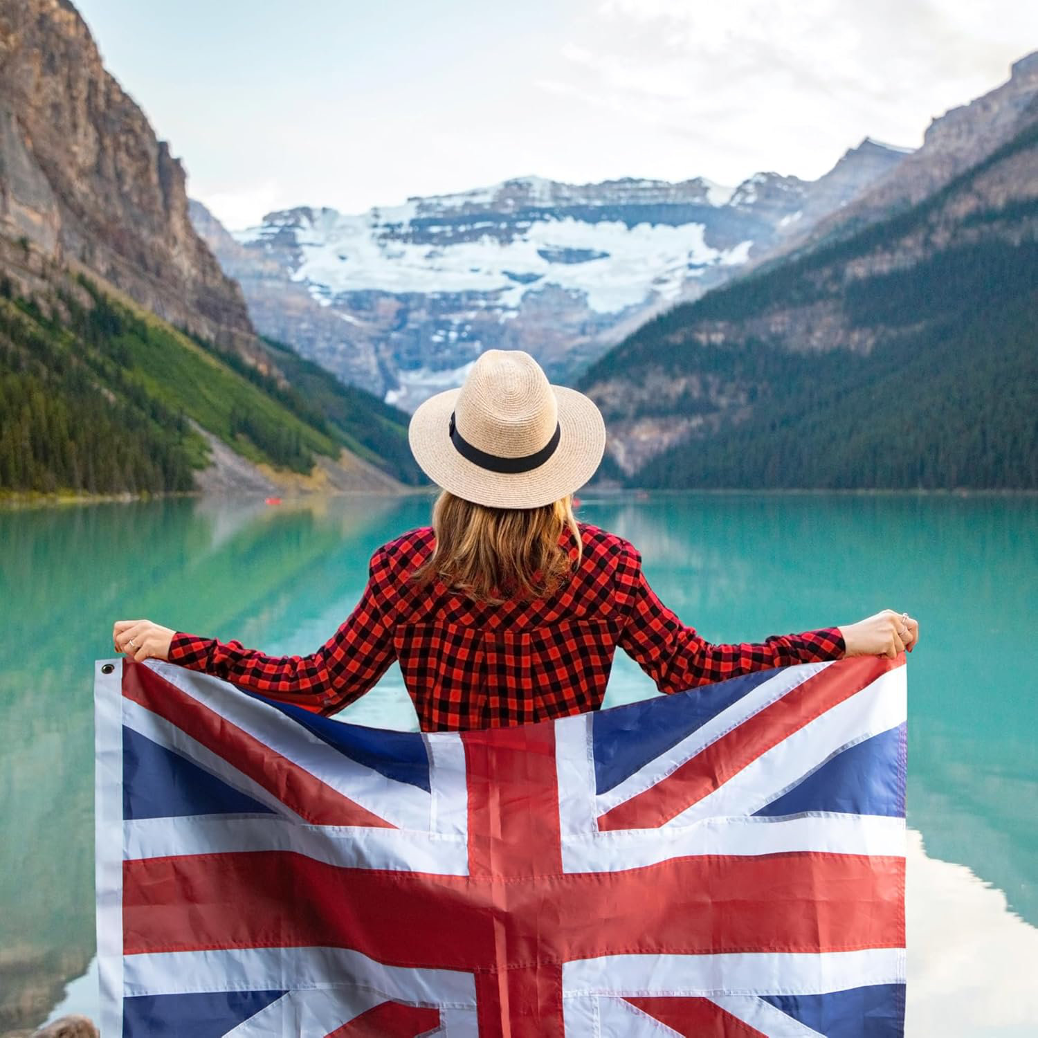 Latitude Run® 36"H X 60"W EverStrong Series United Kingdom UK Flag ...