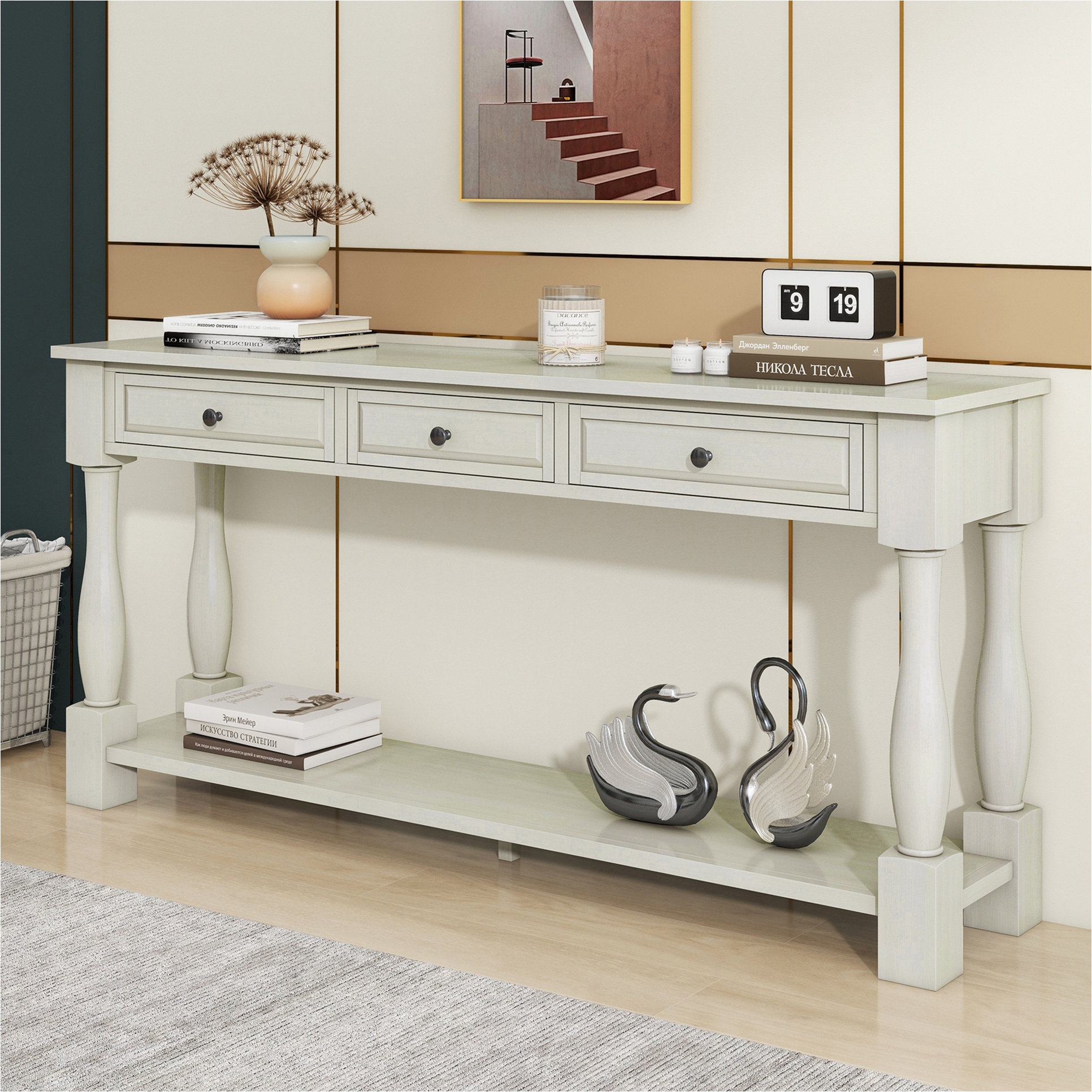 Darby Home Co Console Table 63" Long Console Table With Drawers And ...