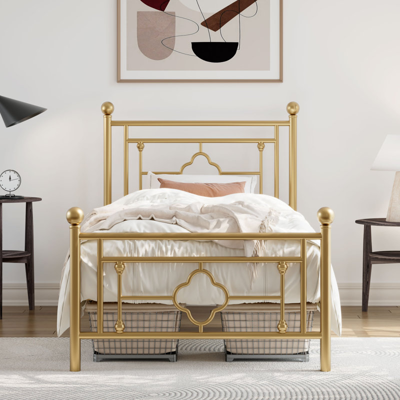 Red Barrel Studio® Eroftei Metal Open-Frame Bed & Reviews | Wayfair