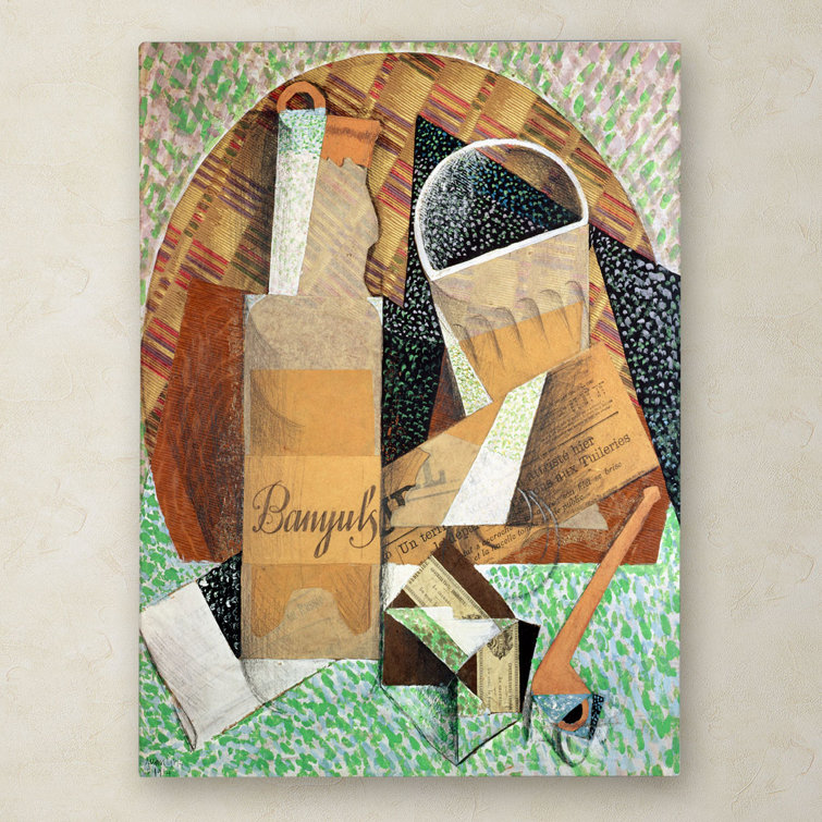 Trademark Art The Bottle Of Banyuls 1914 On Canvas by Juan Gris Print ...