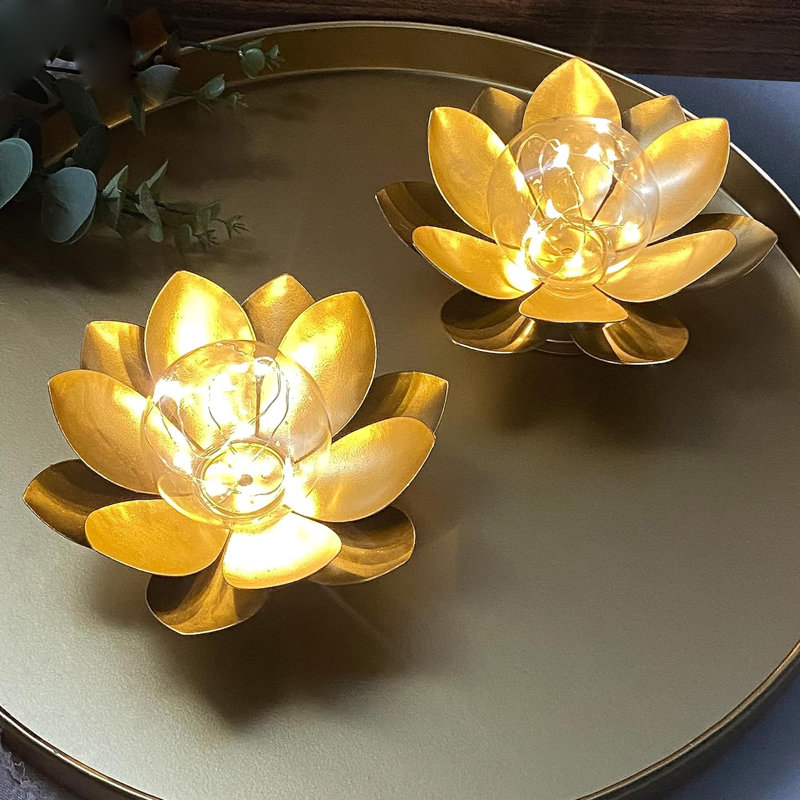 Mercer41 Golden Lotus Table Lamp | Wayfair