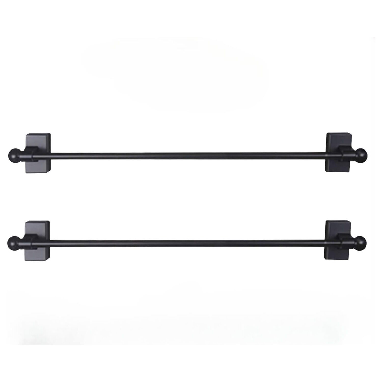 Alcott Hill Self-adhesive/ Wall Mount Rod 17-30 inches long (Set of 2 ...