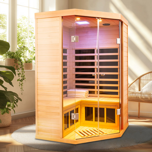 Healthomse Two Persons Large Glass Front Deluxe Transparent Version ...