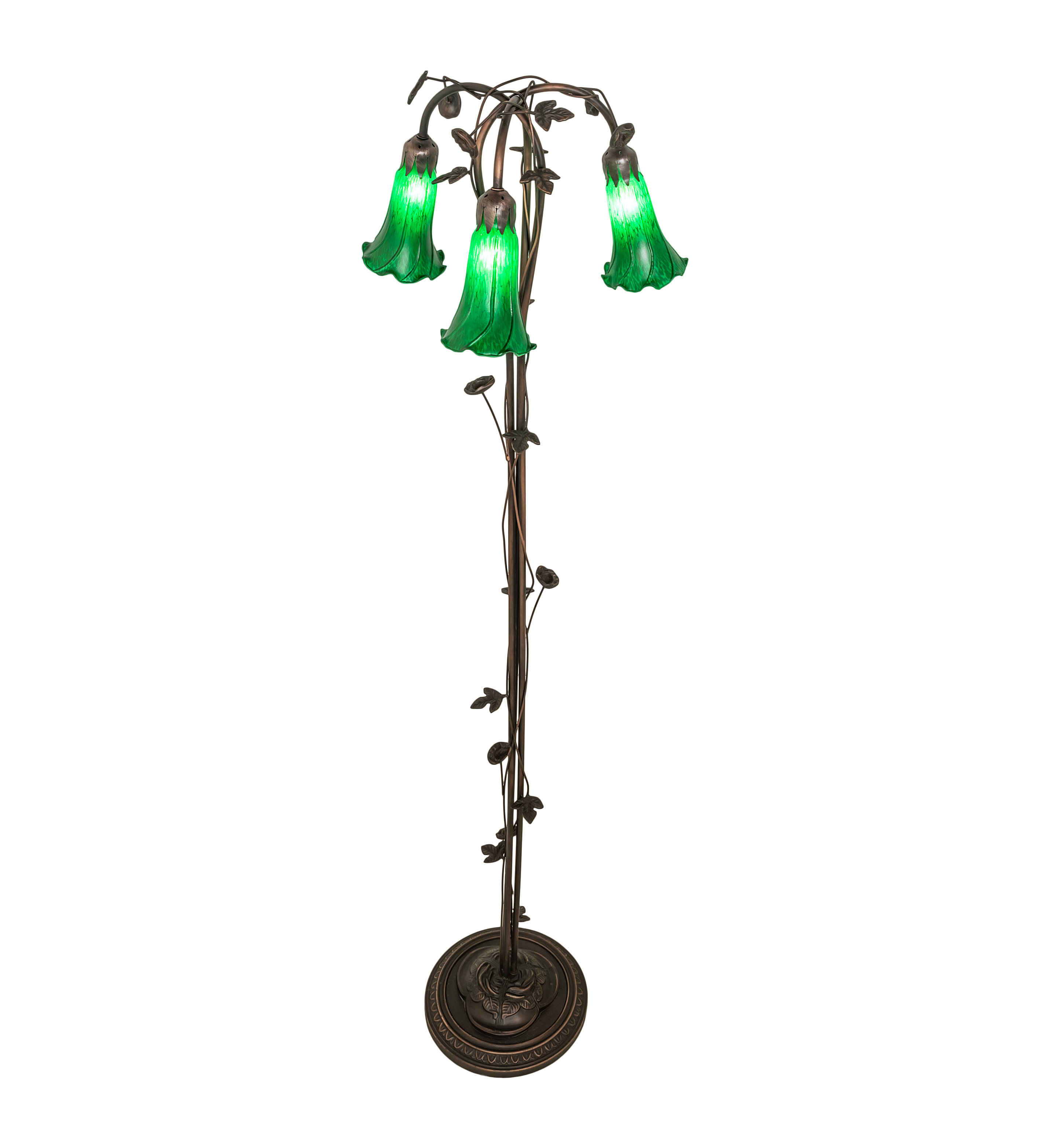 Bloomsbury Market Sinagra 58'' Mahogany Bronze Tree Floor Lamp | Wayfair