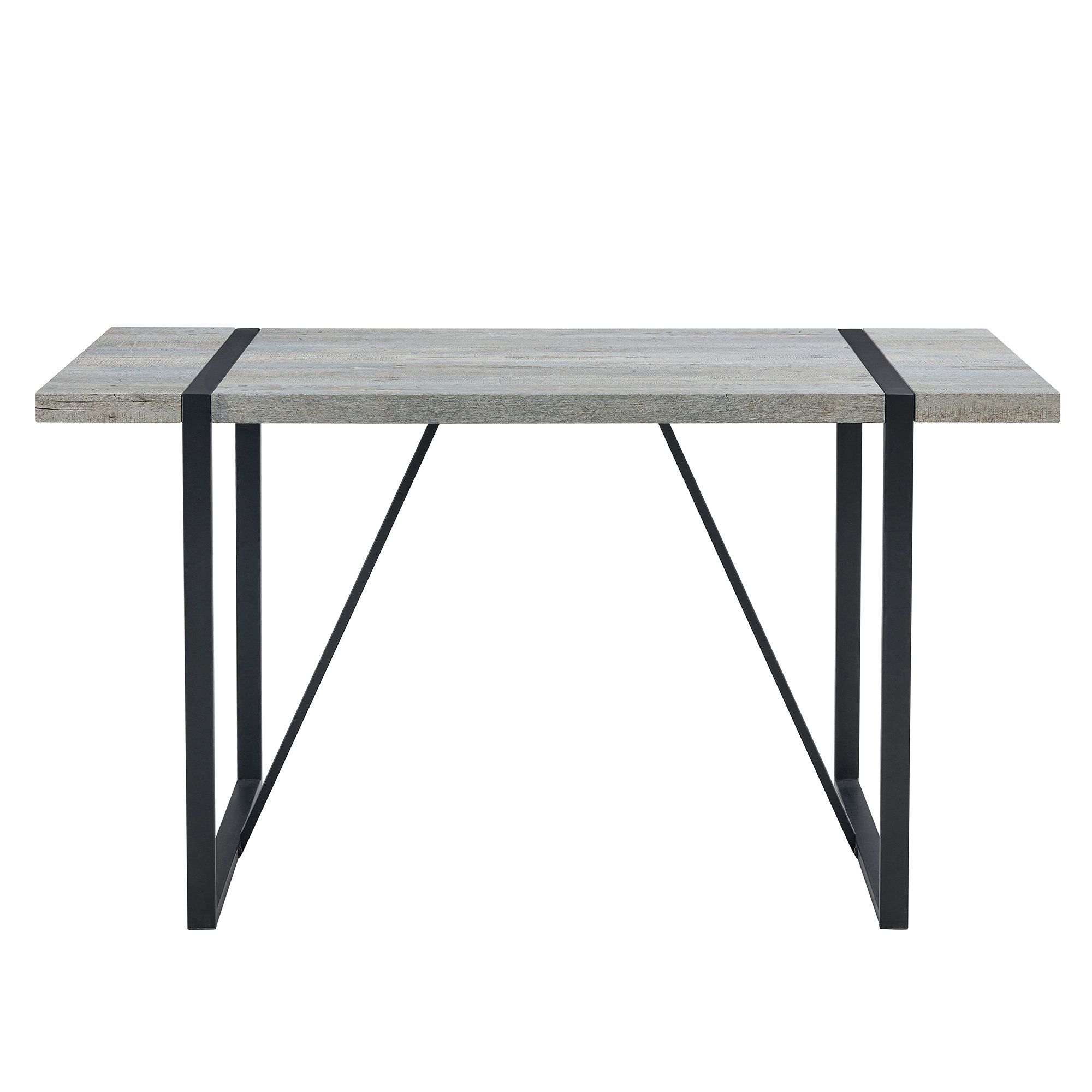 Ebern Designs Industrial Rectangular Mdf Patterned Dining Table For 4-6 ...