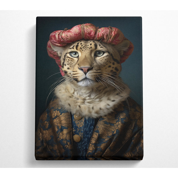 Happy Larry Leopard Hat Renaissance Canvas Art Print | Wayfair.co.uk