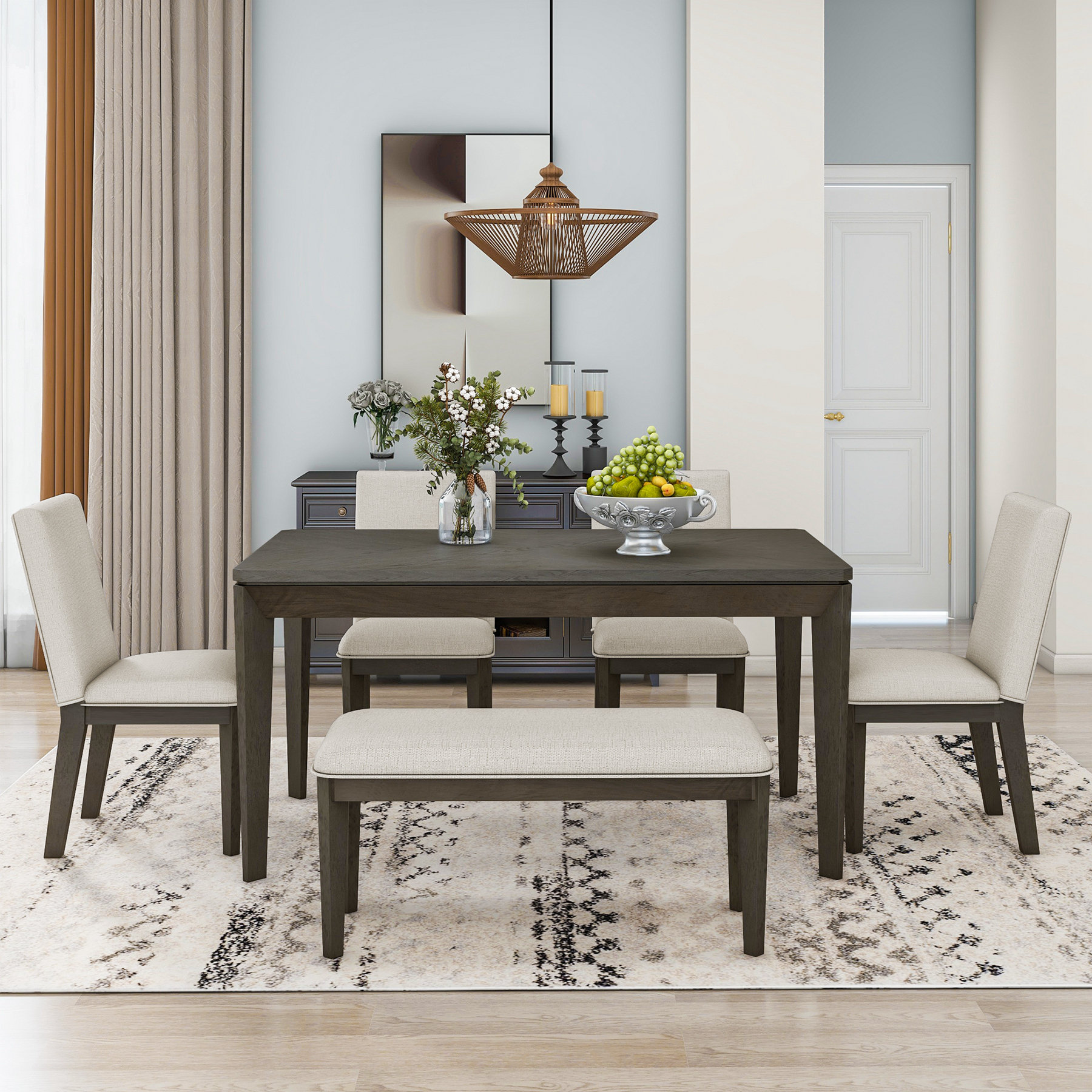 Red Barrel Studio® Demster Rectangular Dining Set | Wayfair