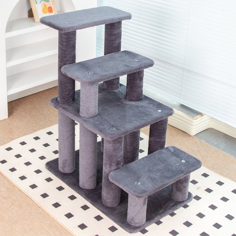17 Stories Pet Stairs Cat Tree with 4-step Climb Ladder | Wayfair.co.uk