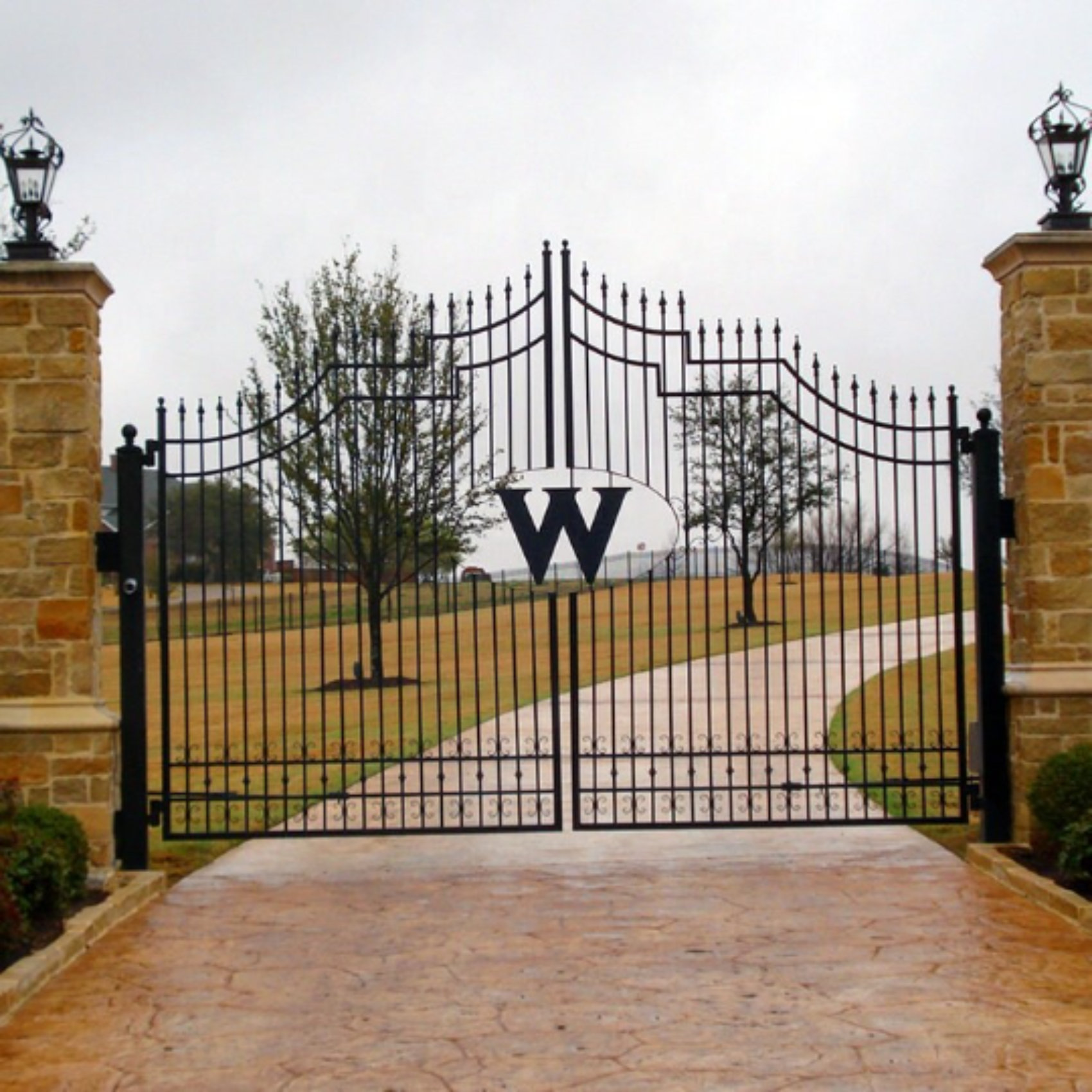 TAIMCO W Carving metal Driveway Gate - Wayfair Canada