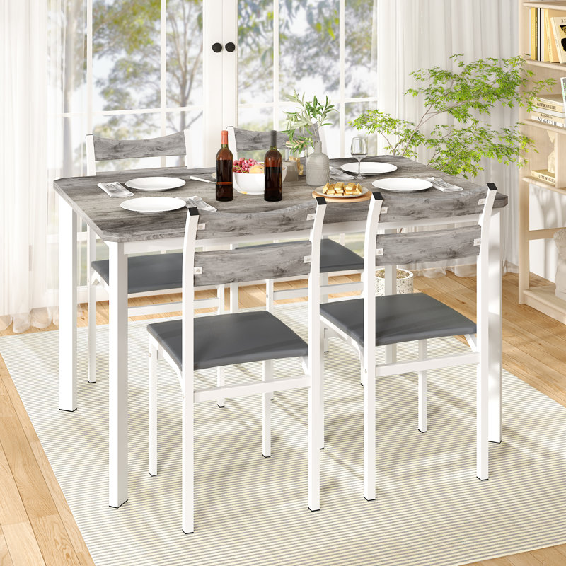 Ebern Designs Ohmer 4 - Person Dining Set & Reviews | Wayfair