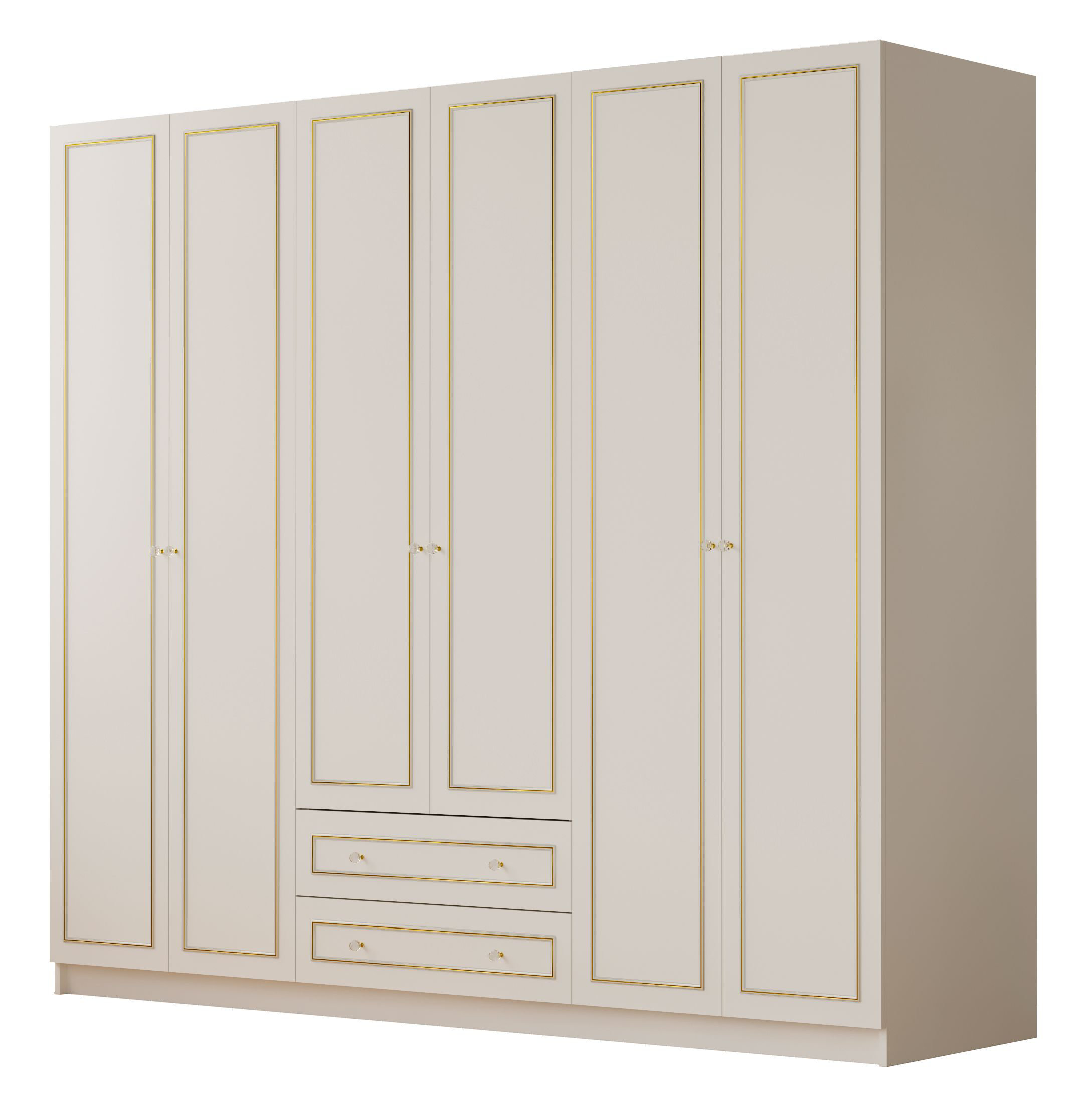 Mercer41 Clement 6 Door Wardrobe | Wayfair.ie