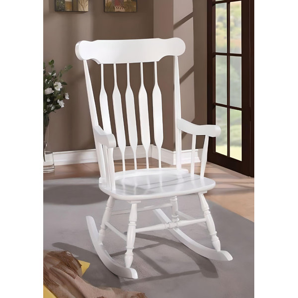 Alcott Hill® Gisele Solid Wood Rocking Chair | Wayfair