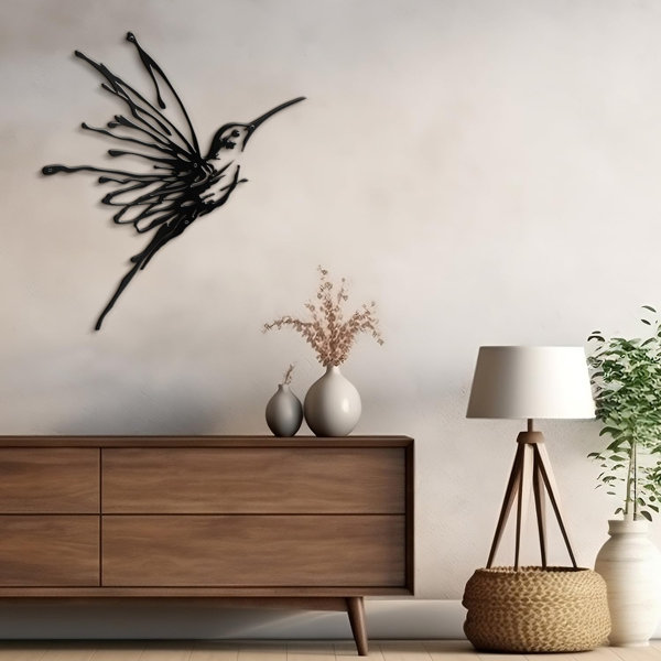 SIGNLEADER Elegant Flying Humming Bird, Modern Living Room Wall ...