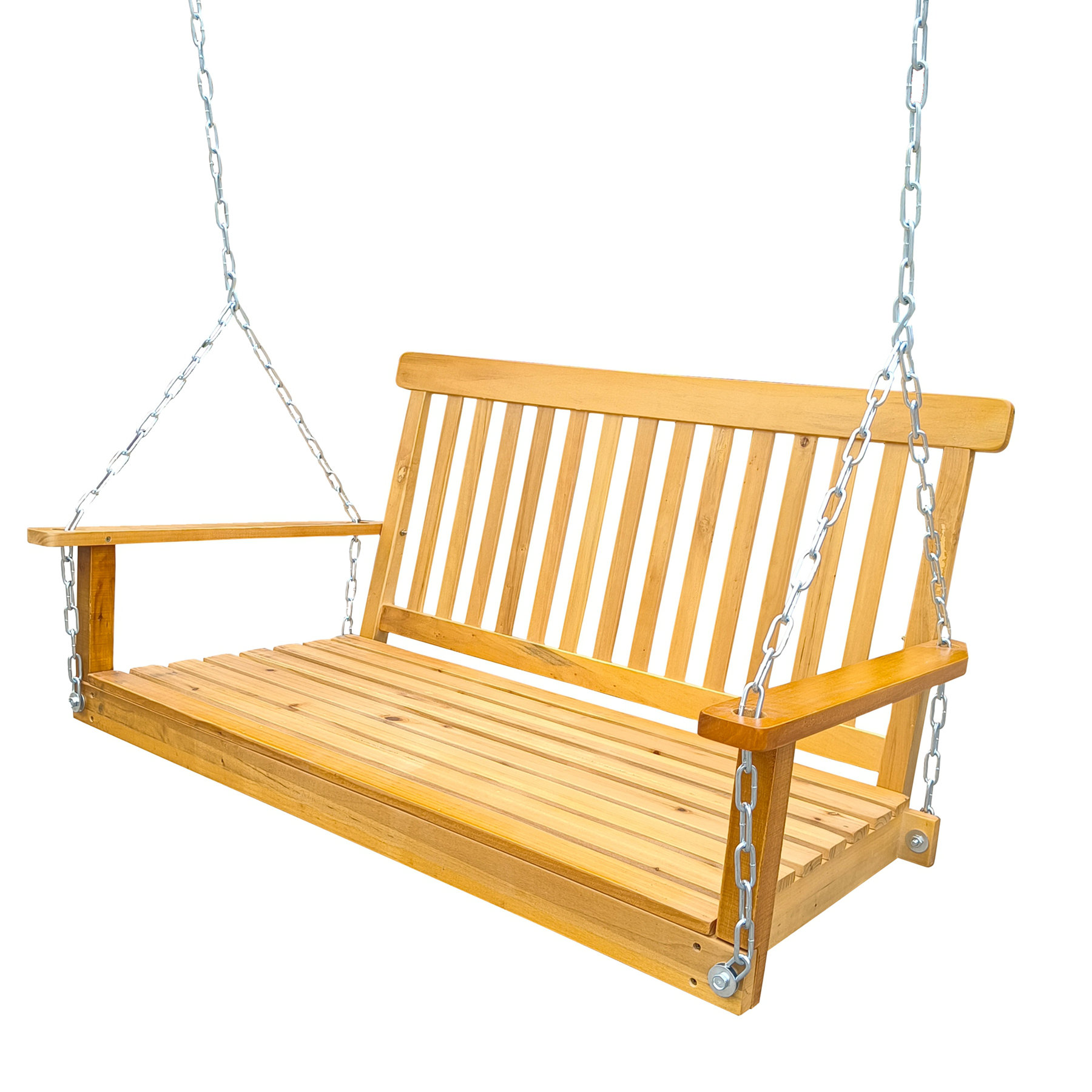 Lark Manor Front Porch Swing with Armrests - Wayfair Canada