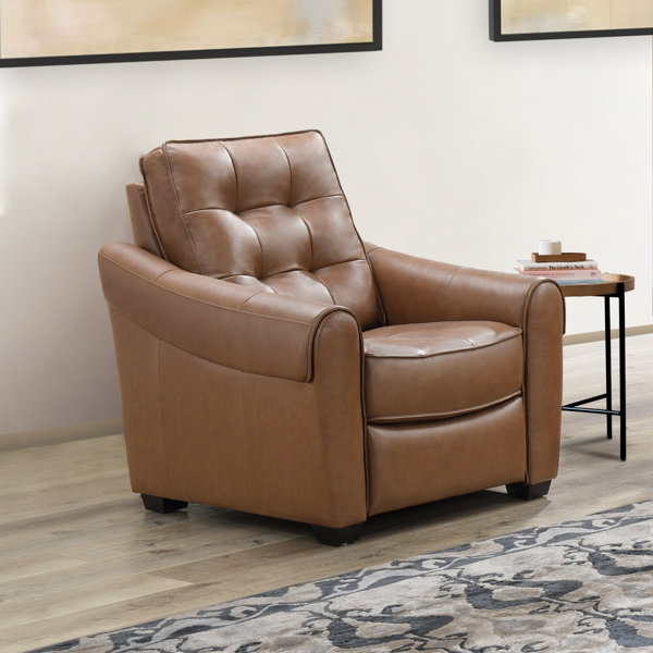 Wade Logan® Bennith Leather Power Recliner | Wayfair