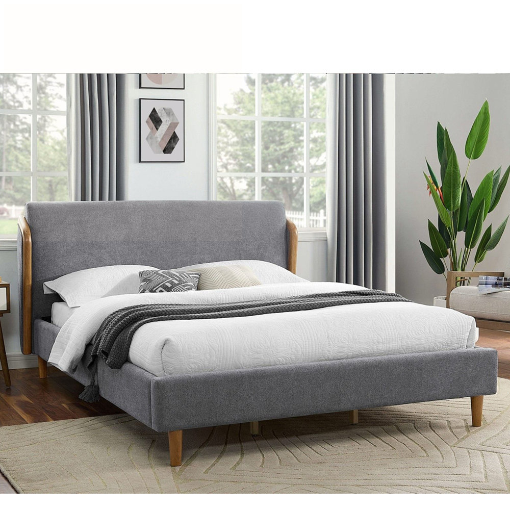 Latitude Run® Denker Bertenshaw Upholstered Wingback Bed | Wayfair