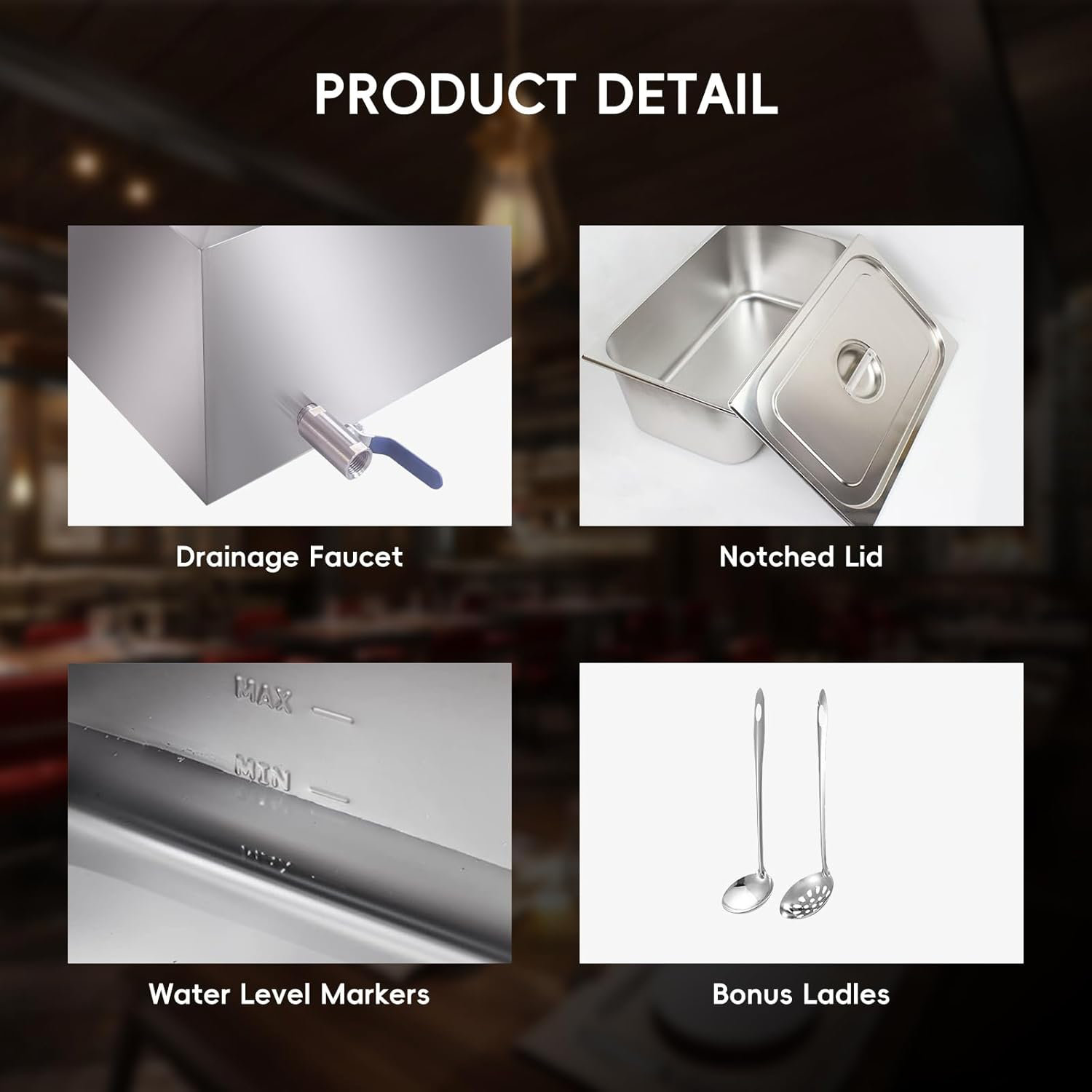 Mint Pantry® 3-Pan Commercial Food Warmer, 36 Qt Electric Steam Table ...