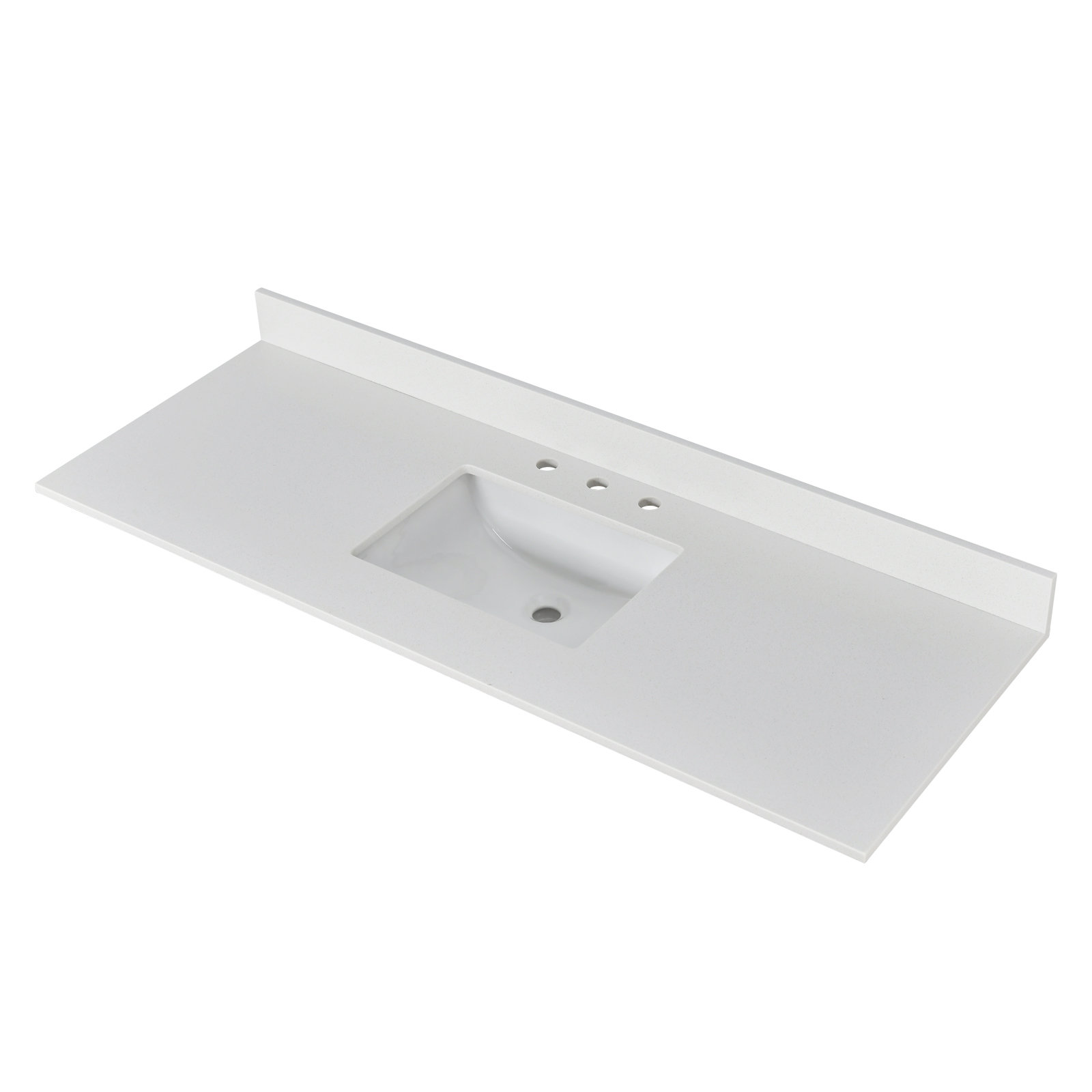 Enyibath 60 Inch Quartz Stone Bathroom Vanity Top And Single Sink | Wayfair