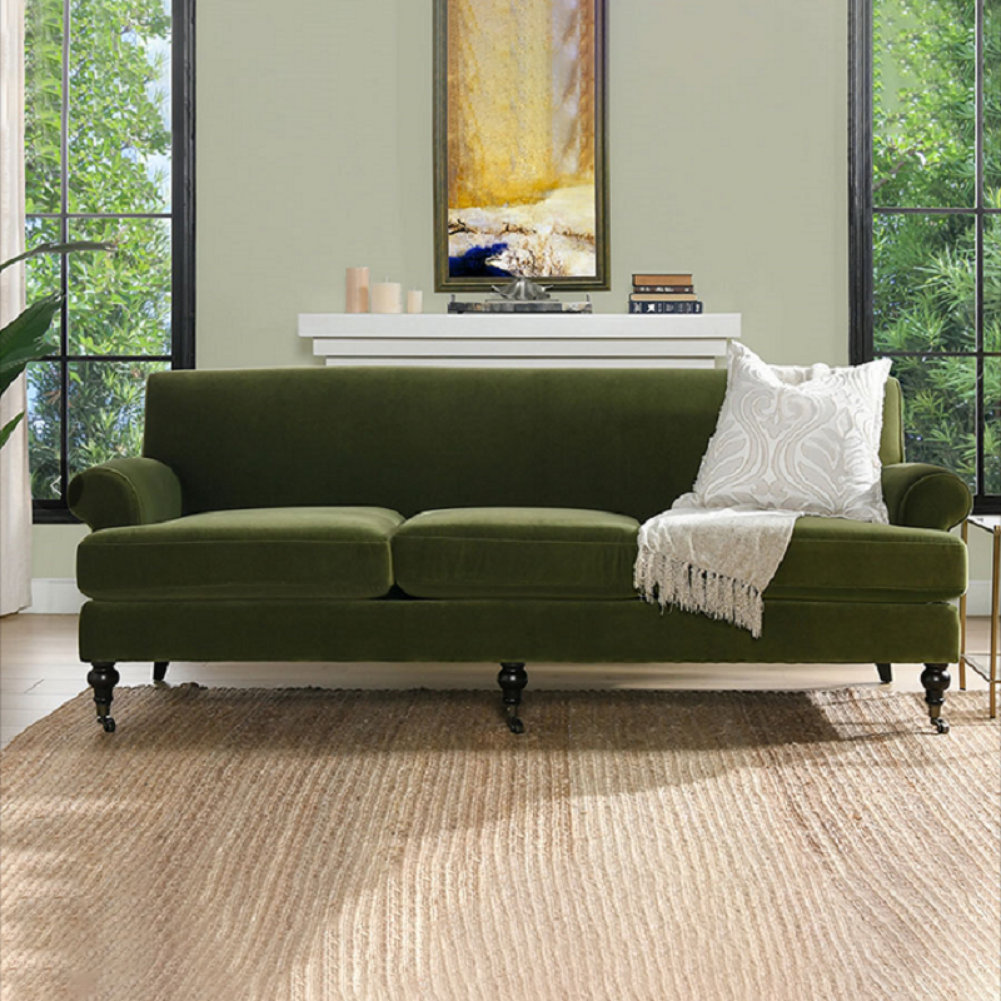 Walkoly French Vintage Fabric Sofa - Wayfair Canada