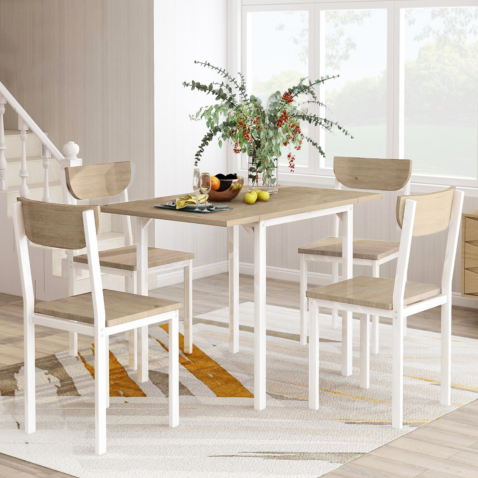Latitude Run® 5 - Piece Extendable Dining Set | Wayfair