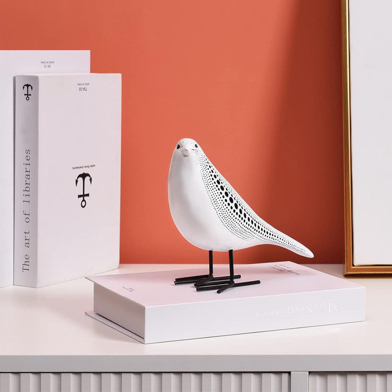 Lark Manor™ Bird Figurine, Modern Sculpture and Statues for Home Decor ...