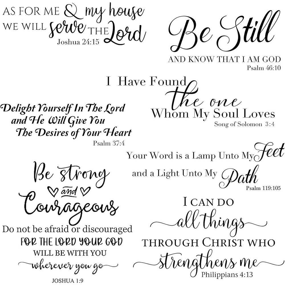Lark Manor™ Peel And Stick Wall Decal – Black – Bible Verse Quote “Be ...