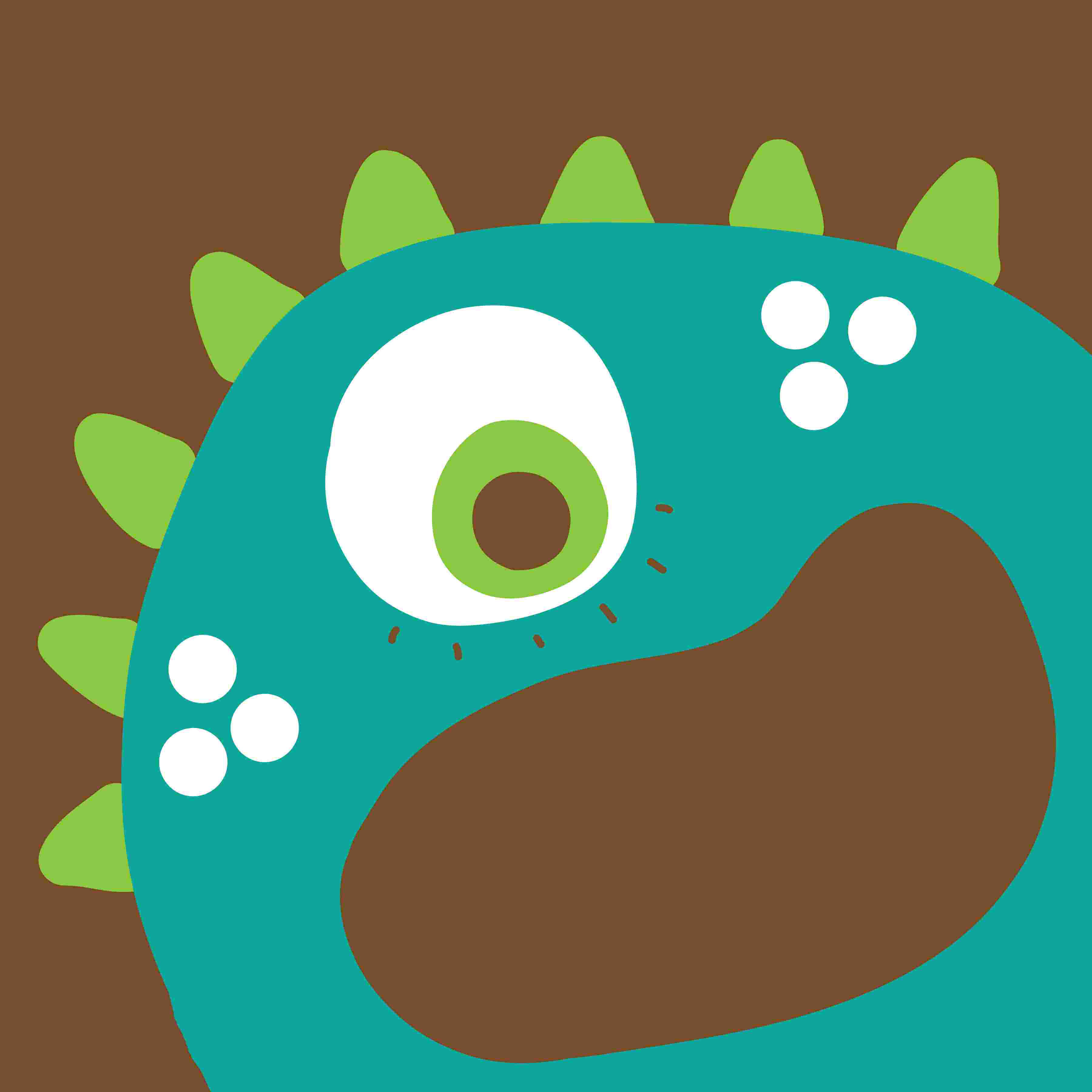 Zoomie Kids Blue Monster 2 - Wrapped Canvas Graphic Art | Wayfair