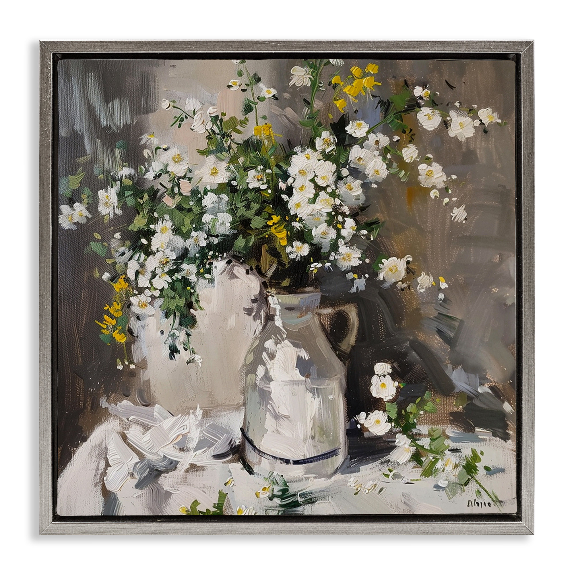 Latitude Run® Late Day Sun Still Life Framed Floater Canvas Wall Art ...