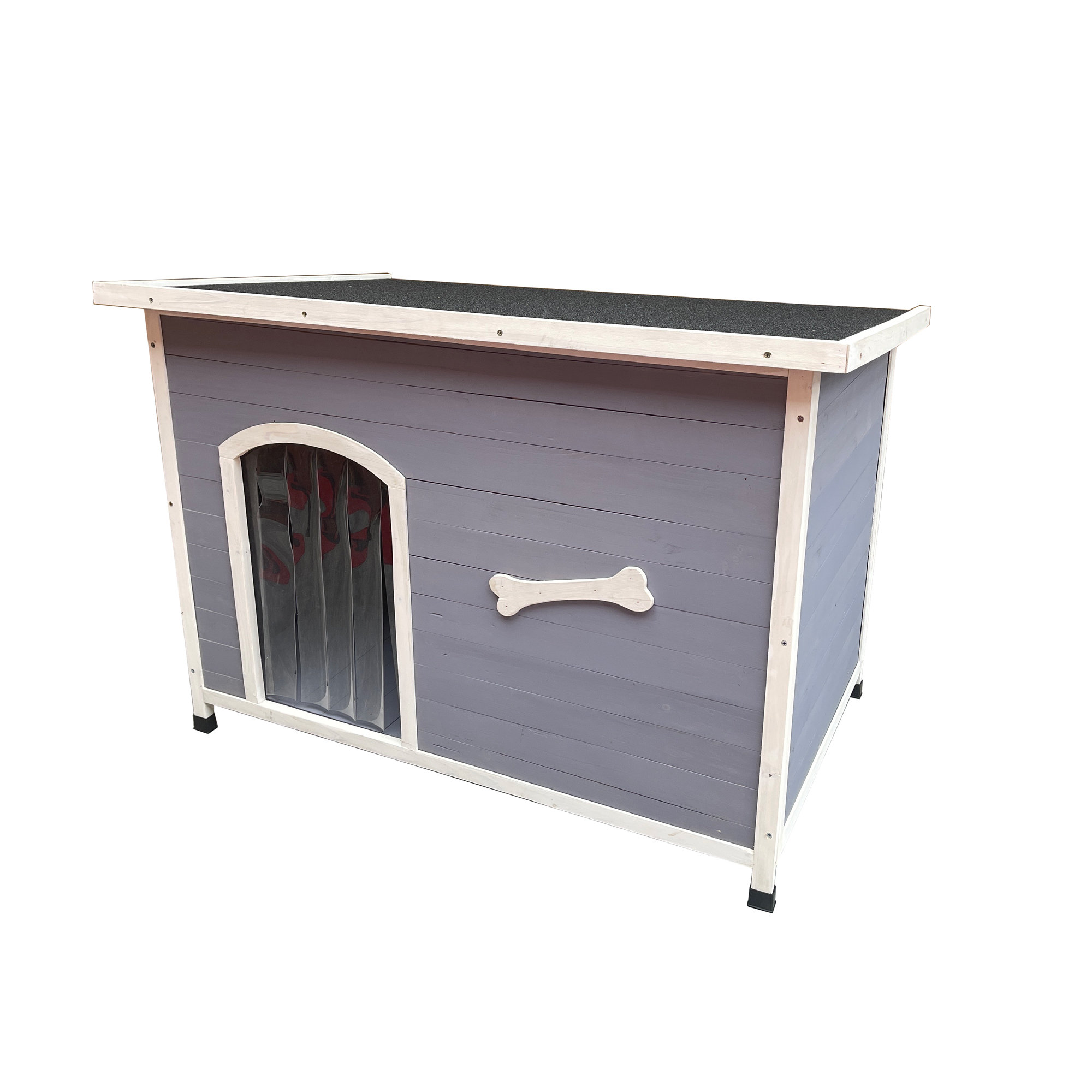 Archie & Oscar™ Large Wood Dog House Wooden Dog Kennel for Outdoor ...