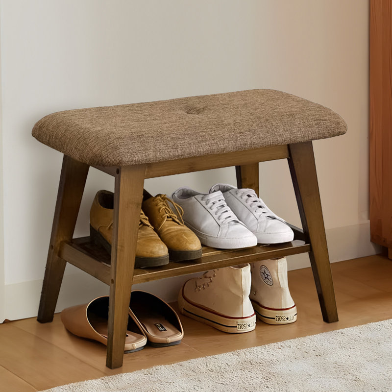 Lark Manor™ Upholstered Shoe Storage Bench | Wayfair