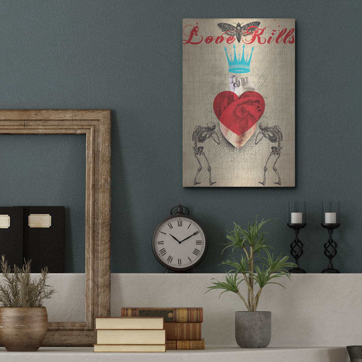 Trinx Love Kills' by Elo Marc, Metal Wall Art | Wayfair