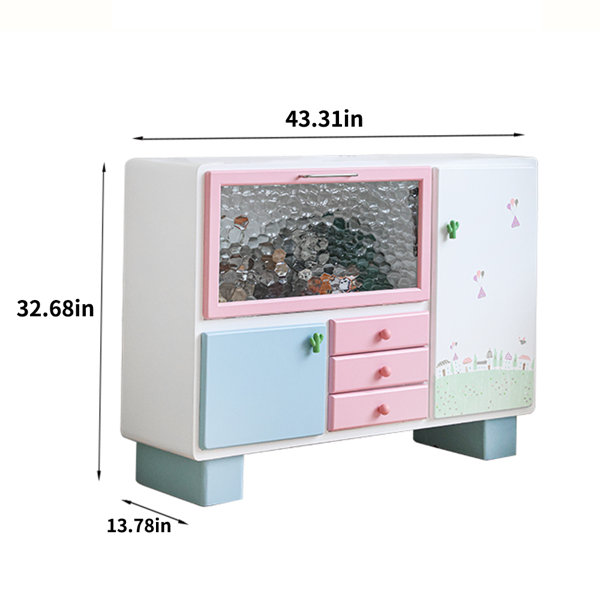 Dream cabinet Colourful Cute Minimalist Storage Cabinet Accent Cabinet ...