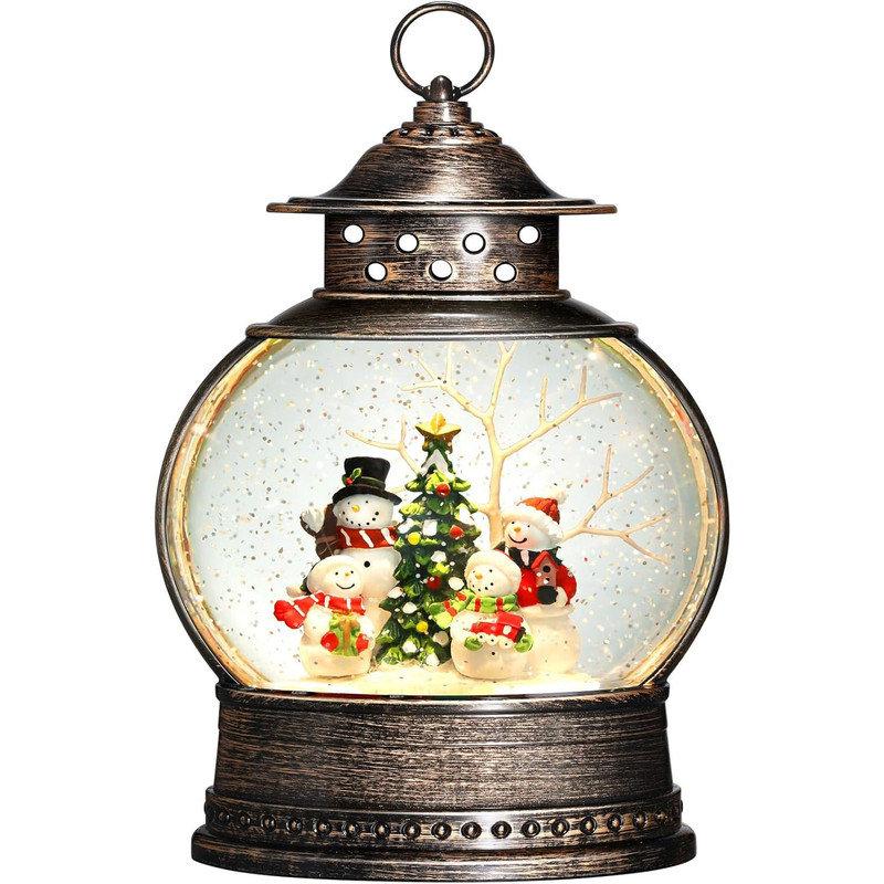 The Holiday Aisle® Christmas Snow Globes Lantern 12 Inch Village Snow ...