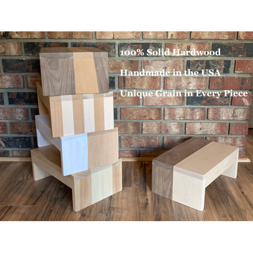 Gracie Oaks Kenzli 1 - Step Wood Step Stool & Reviews | Wayfair