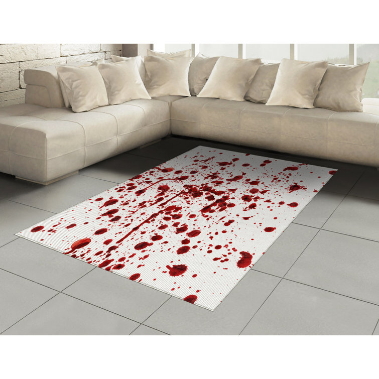 Ebern Designs Cyndee Flatweave Red/White Rug | Wayfair.co.uk