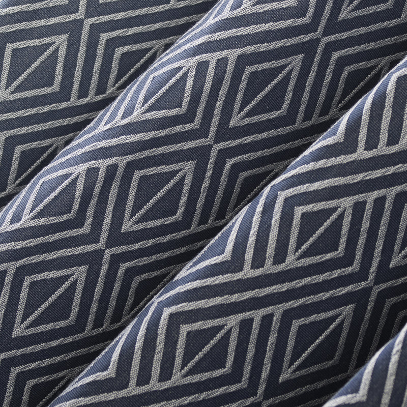 Scott Living Gresham Geometric 100% Blackout Grommet Curtain Panel ...