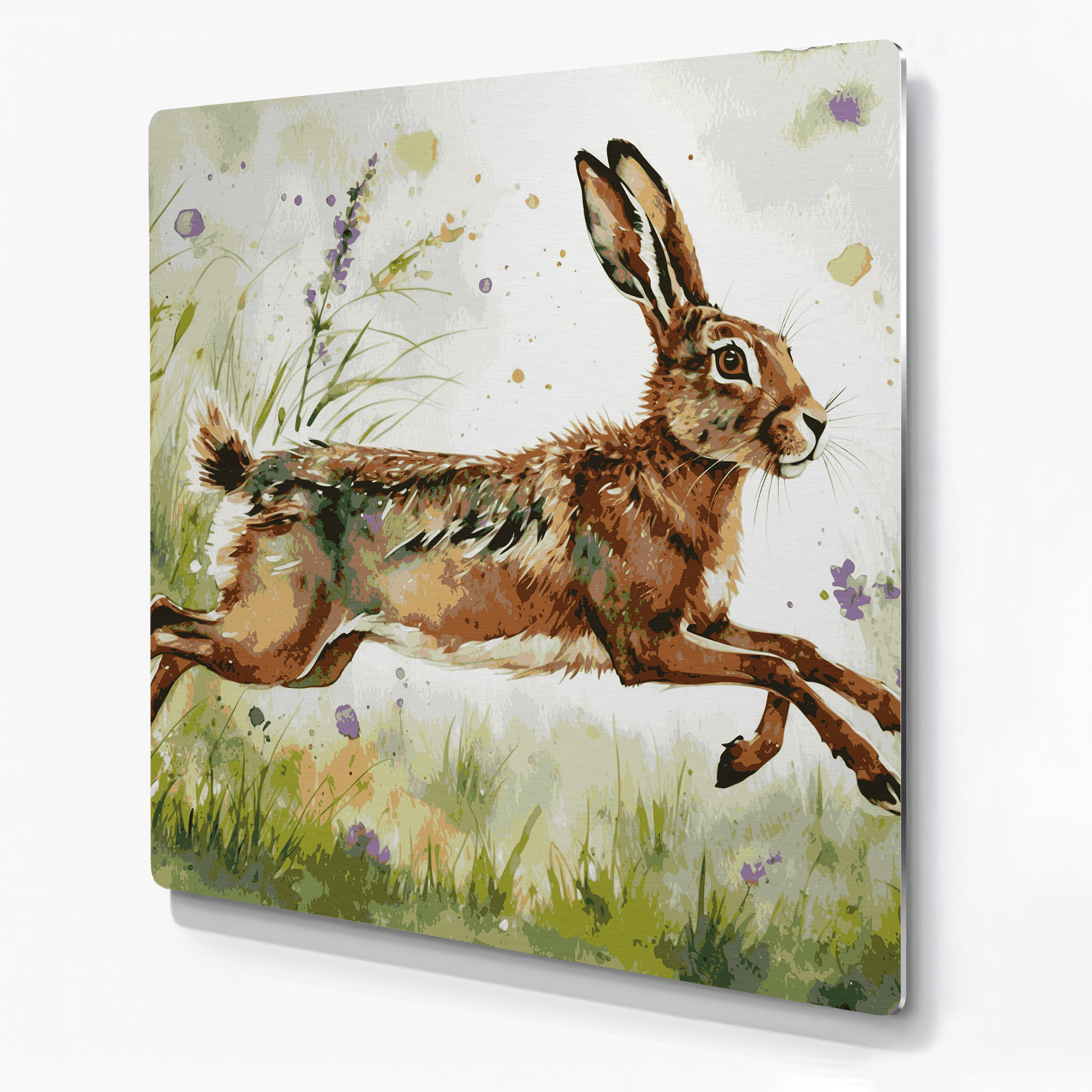 Latitude Run® Wildlife Spring Hare Beige Metal Wall Art - Wayfair Canada